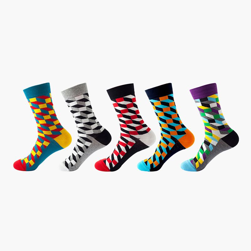 Mid-Calf Socks Set Fashion Pack of 5 Pairs | Shop Today. Get it ...