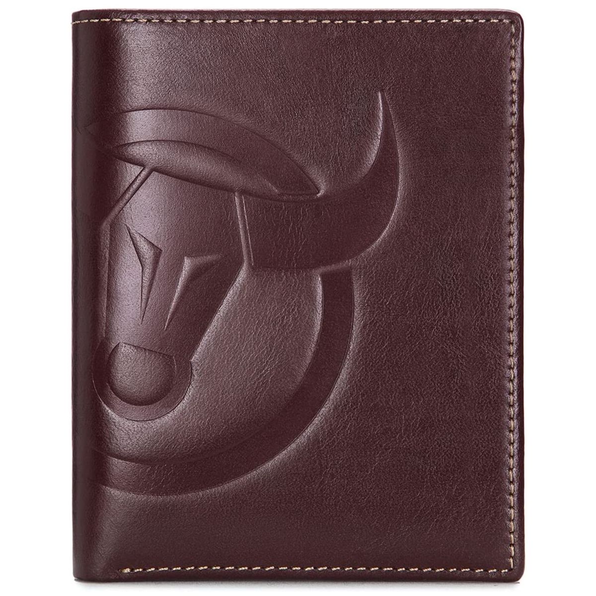 Bullcaptain Taurus Genuine Leather Slim Bifold RFID Blocking Men's ...