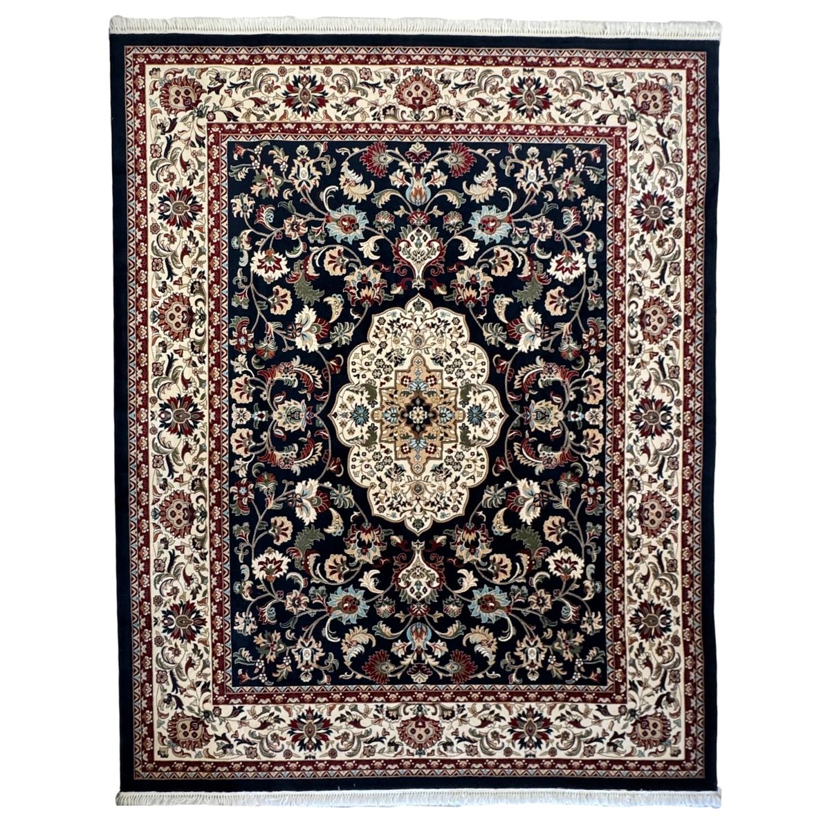 Beautiful Floral Large Navy Carpet - 4 x 3 cm | Shop Today. Get it ...