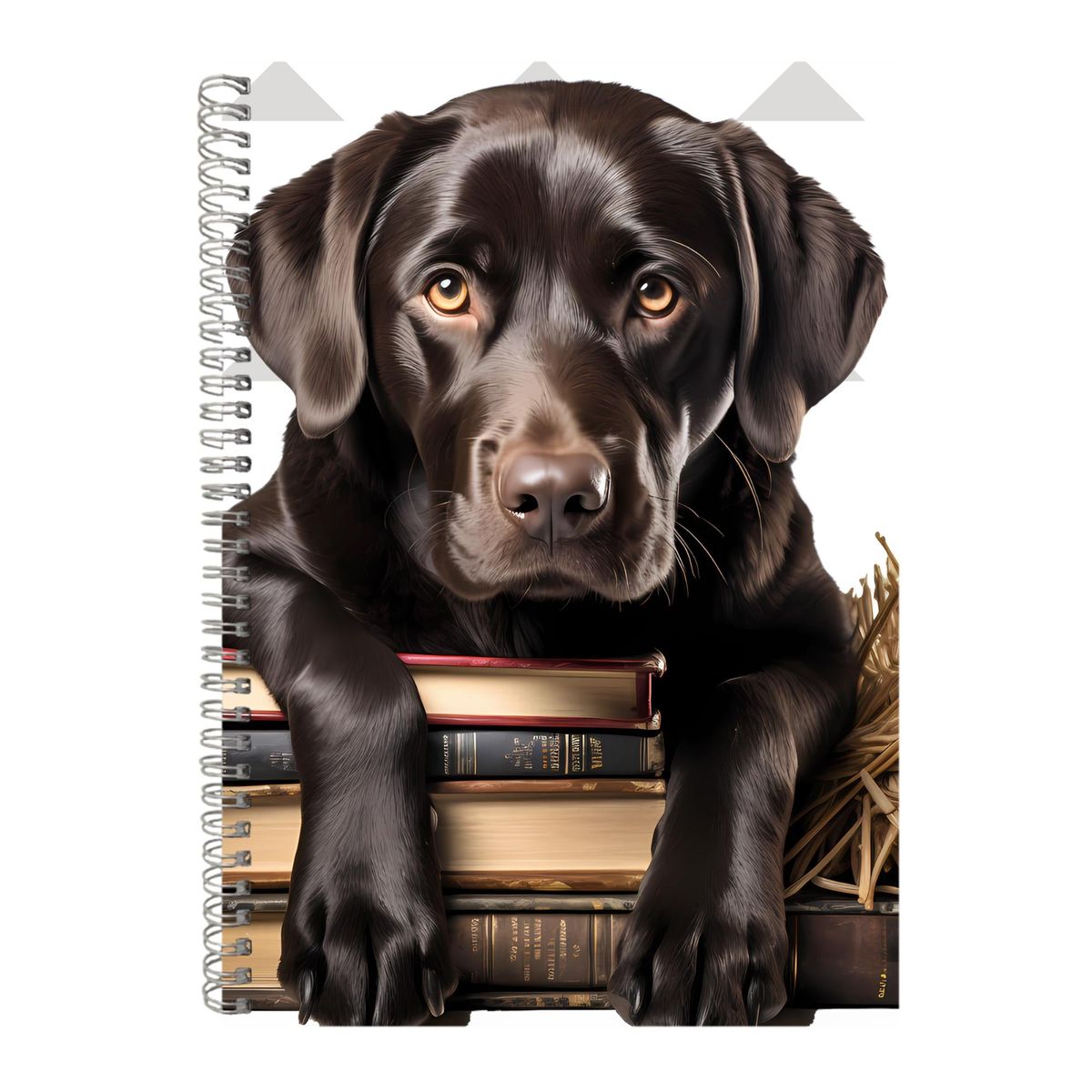 Wise A4 Notebook Spiral and Lined Golden Retriever Graphic Notepad Gift ...