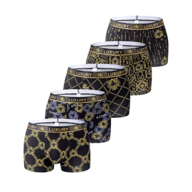 5 Pack Men's Luxury Boxer Briefs - Small - Black/Gold | Shop Today. Get ...