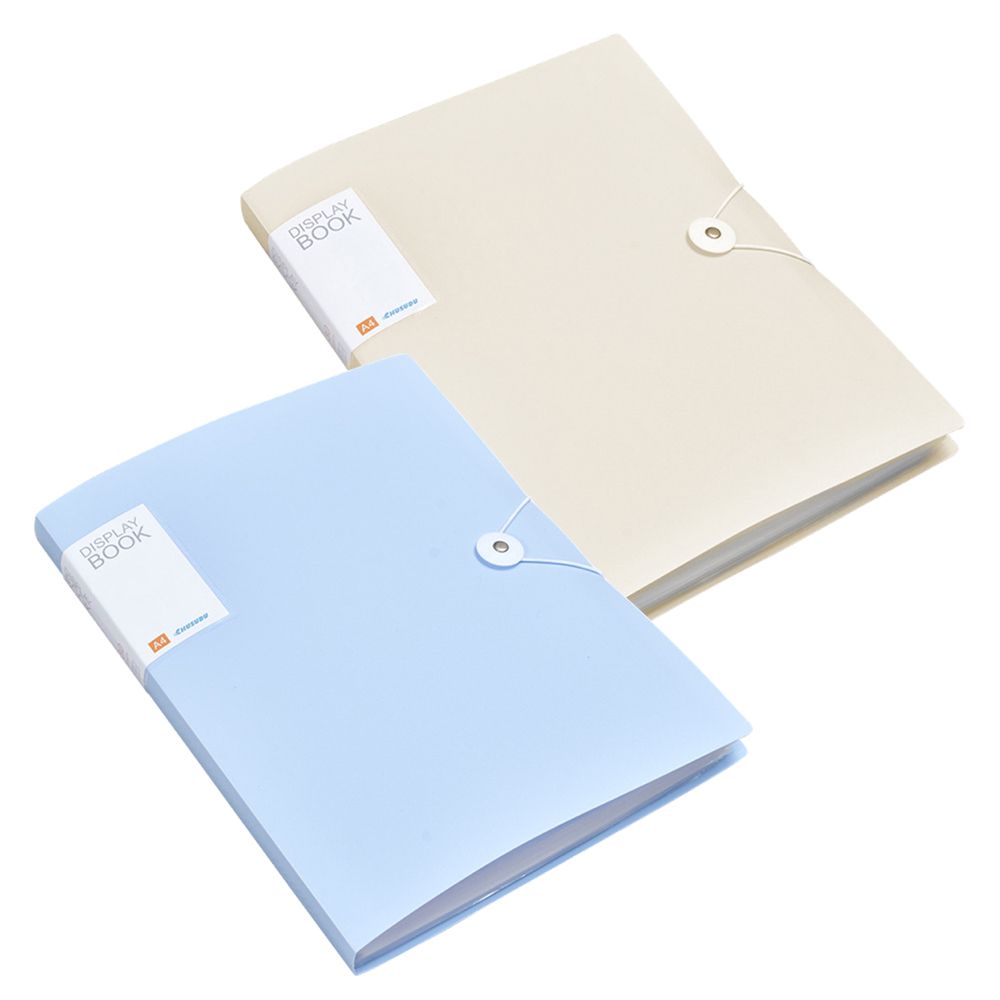 Office Stationery Portable A4 Plastic Sleeve File Folder Set Of 2 31cm