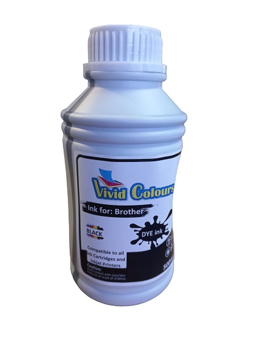 Vivid Colours Compatible Brother Refill Ink Bottle Set 500ml BK / C / M ...