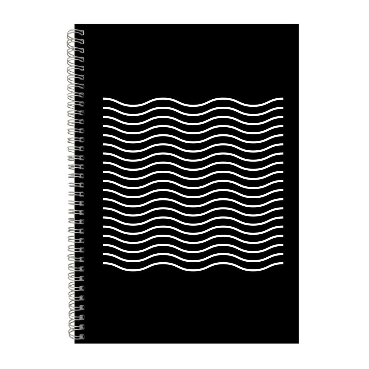 Geometric Waves Notebook Geometry Gift Idea A4 Notepad 165 | Shop Today ...