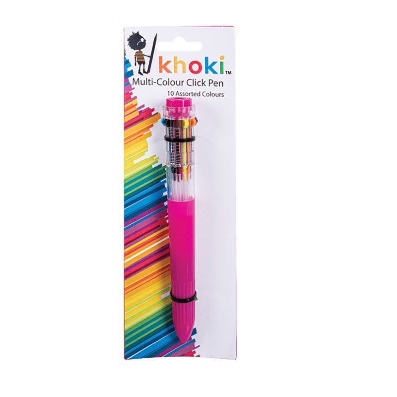 Bulk Pack x 6 Pen Click Multicolour 1pc 10 Colours | Shop Today. Get it ...
