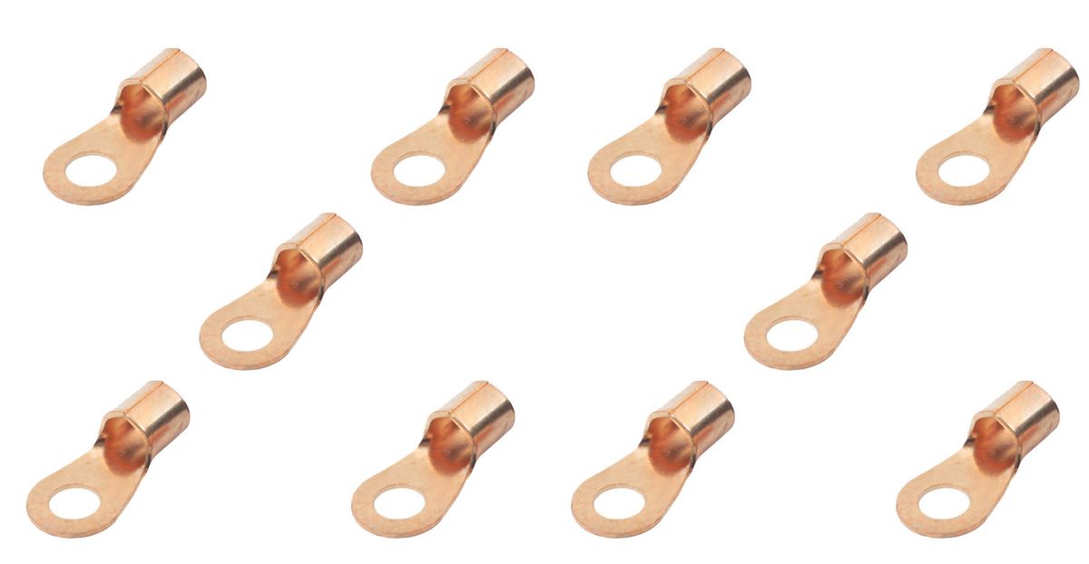 DrLight 10 Piece 50ah Battery Terminal Eye Type -Cable Terminal Set ...