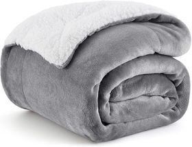 Fleece Blanket (200 x 230cm) - Grey | Shop Today. Get it Tomorrow ...