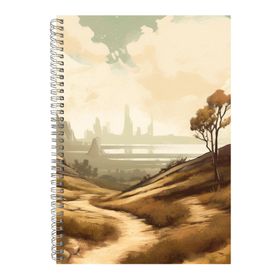 Tree A4 Notebook Spiral and Lined Wild West Graphic Notepad Cowboy Gift ...