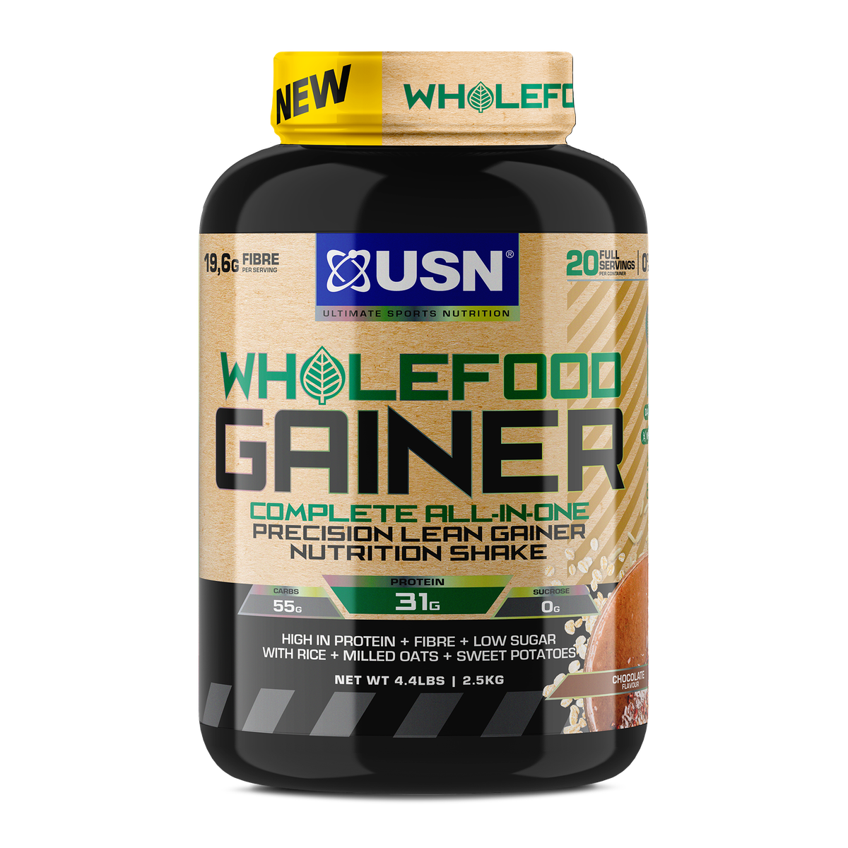 USN Wholefood Gainer Chocolate 2.5kg | Shop Today. Get it Tomorrow ...