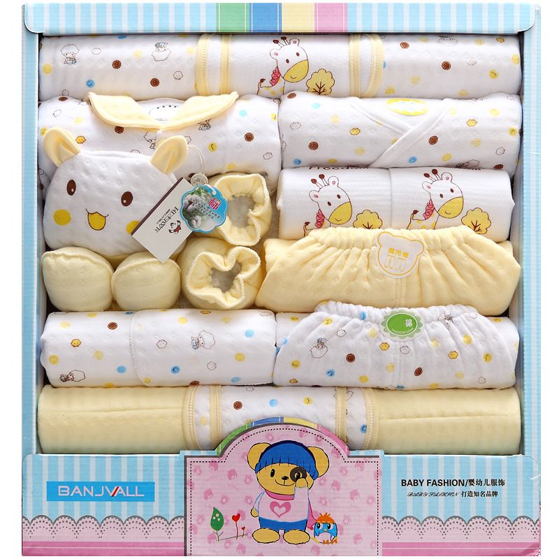 Newborn Baby/Infants 100% Cotton Clothing Cute Gifting Set-18 Piece ...