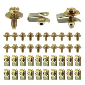 Automotive Body Bolts Bumper Fender Liner Push Retainer Fasteners - 40 ...