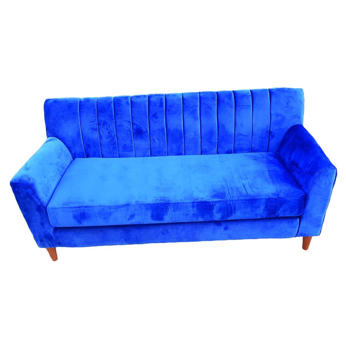 Penna Shell 3-Seater Sofa in Blue | Shop Today. Get it Tomorrow ...