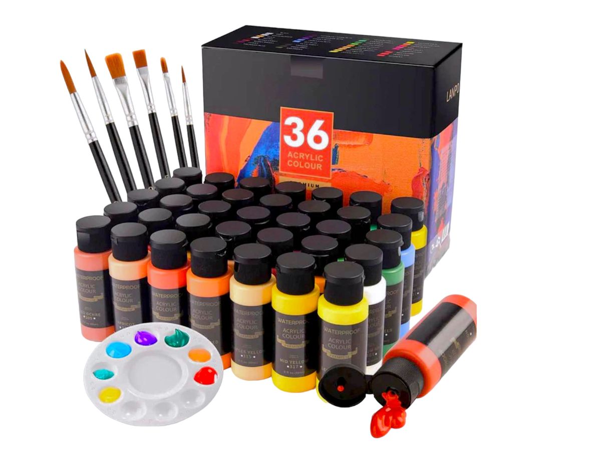 36 Colours 60ml Premium Acrylic Paint Set of | Shop Today. Get it ...