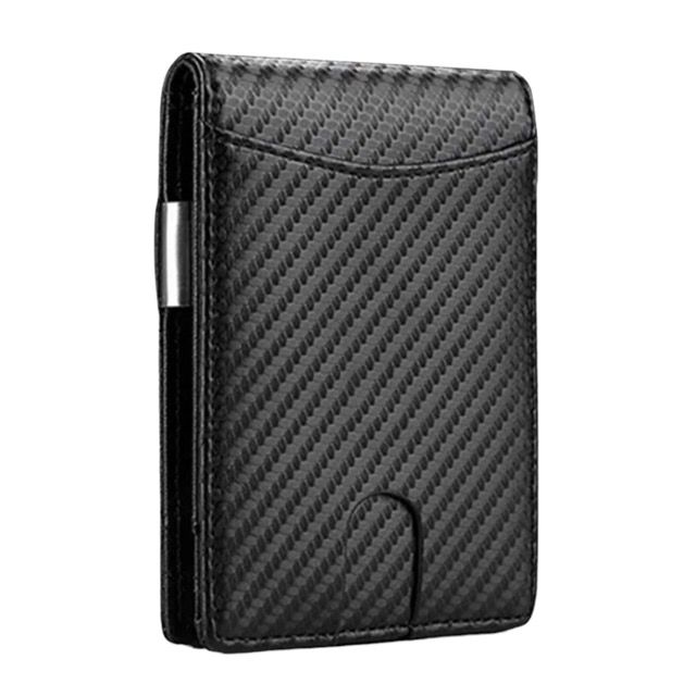 Carbon Fiber Slim RFID Money Clip Wallet Card Holder | Shop Today. Get ...