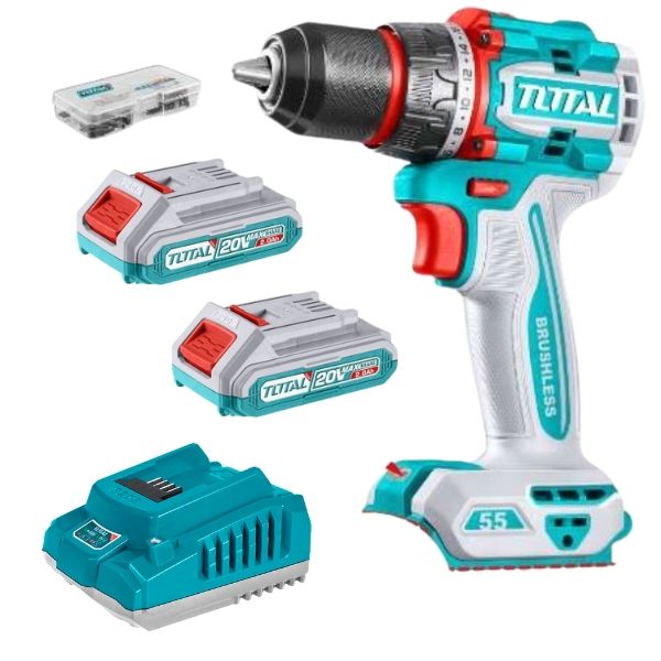 Total Tools - Cordless Brushless Impact Drill 96Nm with Battery and ...