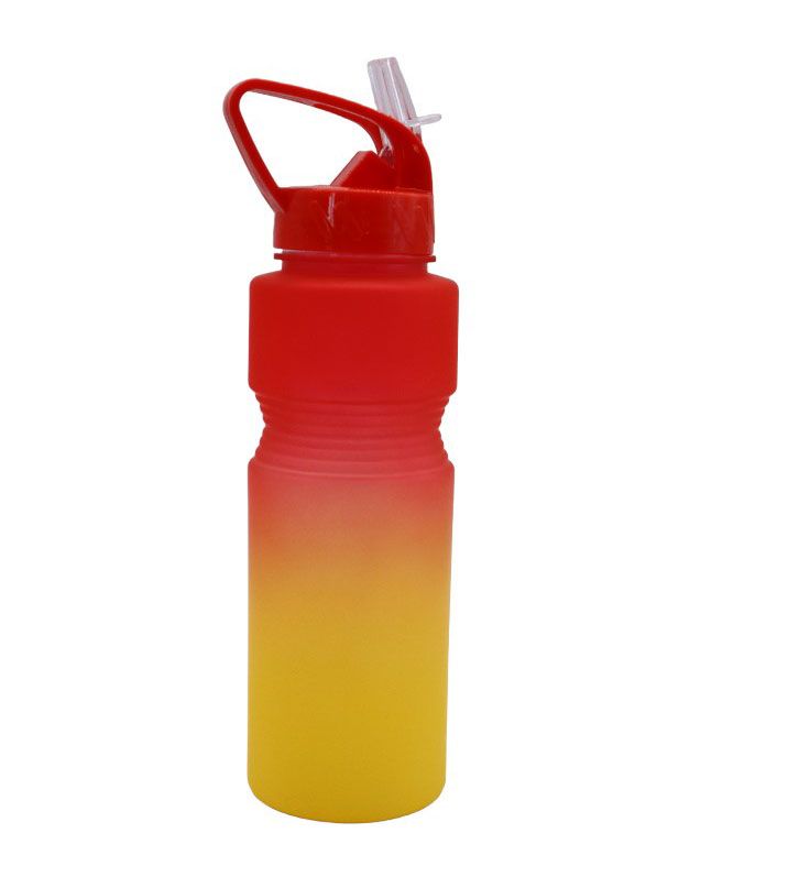 750ml Two Tone Colorful Straw Water Bottle With Flip Cap | Shop Today. Get it Tomorrow ...