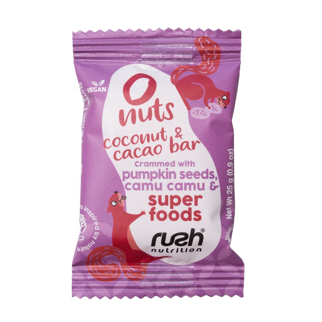 O Nuts! Coconut & Cacao - Rush Kids Snack Bars 25g - 10 Pack Pouch ...