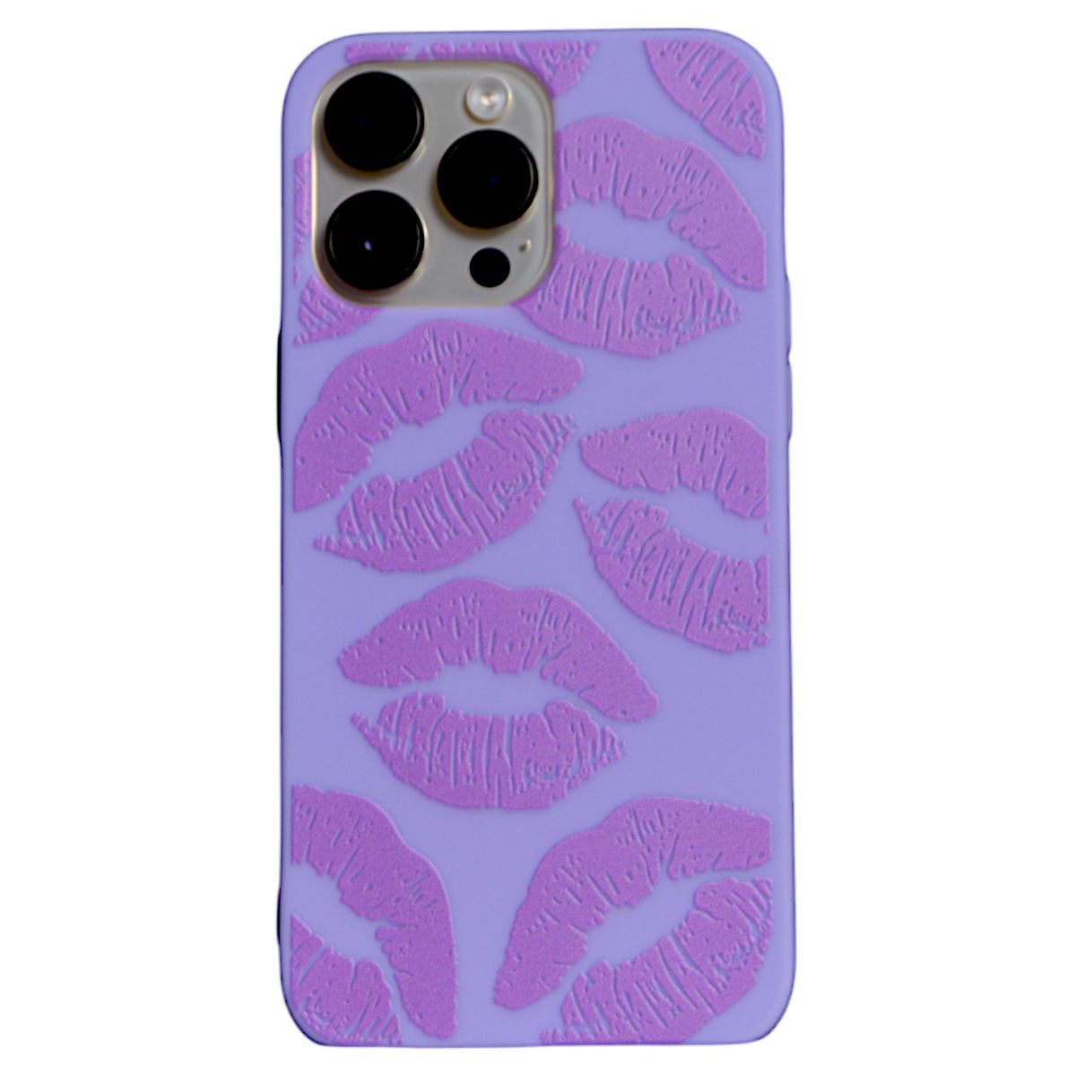 Purple - Phone Case with Purple Kisses - Iphone 15 Pro | Shop Today ...