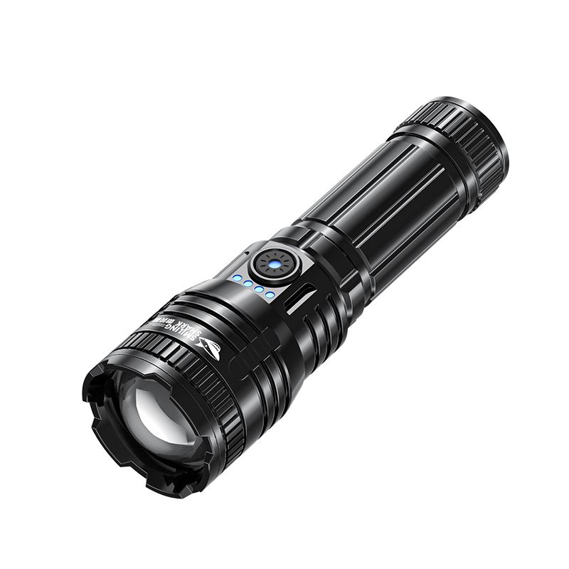 Smiling Shark 6000 Lumens Led Torch Rechargeable Flashlight Lighting ...