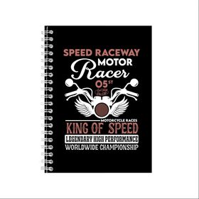 Speed Raceway Motor Racer Notebook Biker Gift Idea A5 Notepad 132 ...