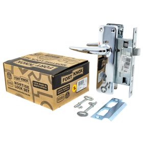 FORT KNOX Door Lock 3 Lever Lockset Chrome Plated Handle | Shop Today ...