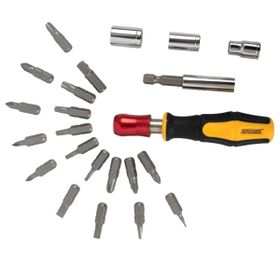 Tork Craft - Screwdriver Insert & Socket Bit Set (with Bit Holder) - 23 ...