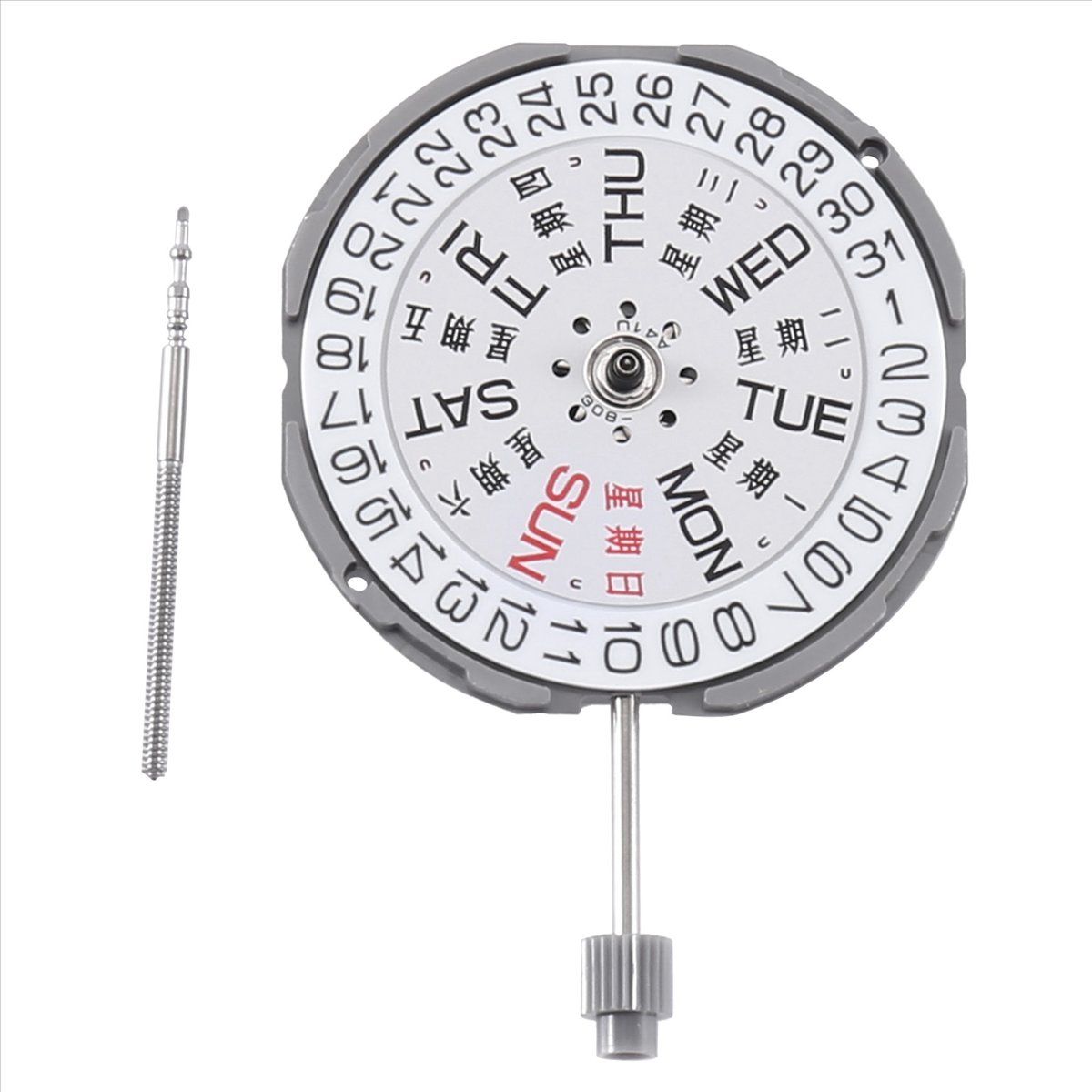 Gm02 Quartz Movement Dual Calendar 3Pin Digital Watch Movement | Shop ...