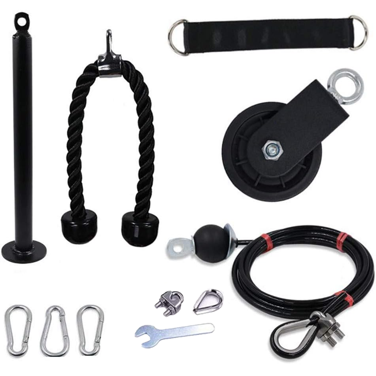 Cable Pulley System Gym Set Biceps Triceps Arm Strength Training | Shop ...