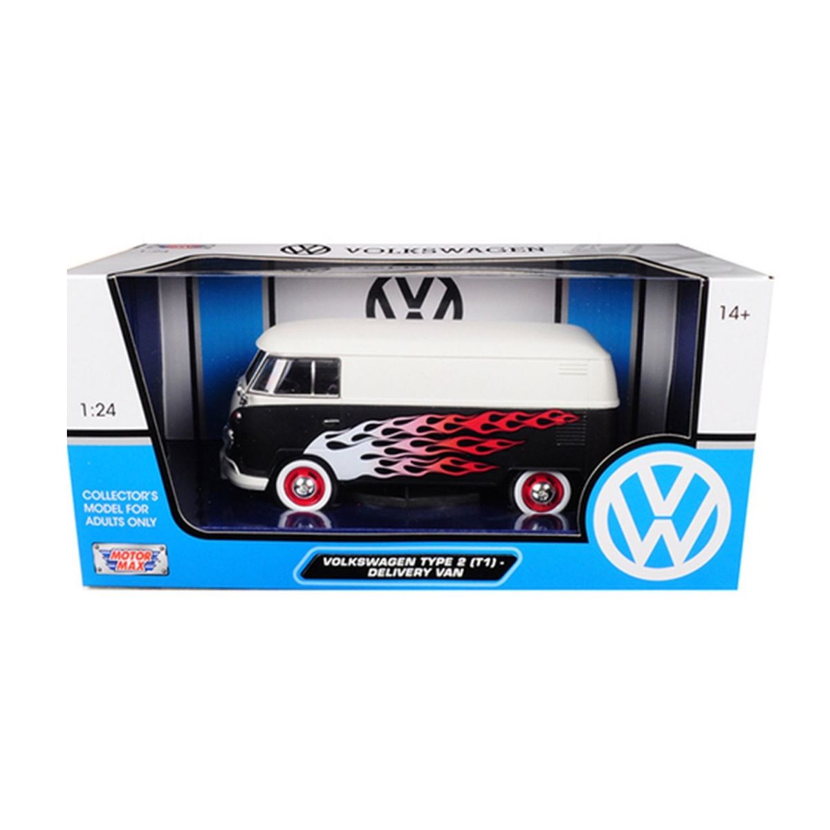 Motormax 1:24 Volkswagen Type 2 (T1) - Delivery Van (Hot Rod) | Shop ...