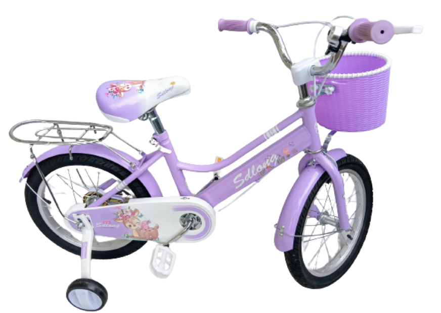 12/14/16 inch Purple bicycles for girls with Rabbit seat and side ...