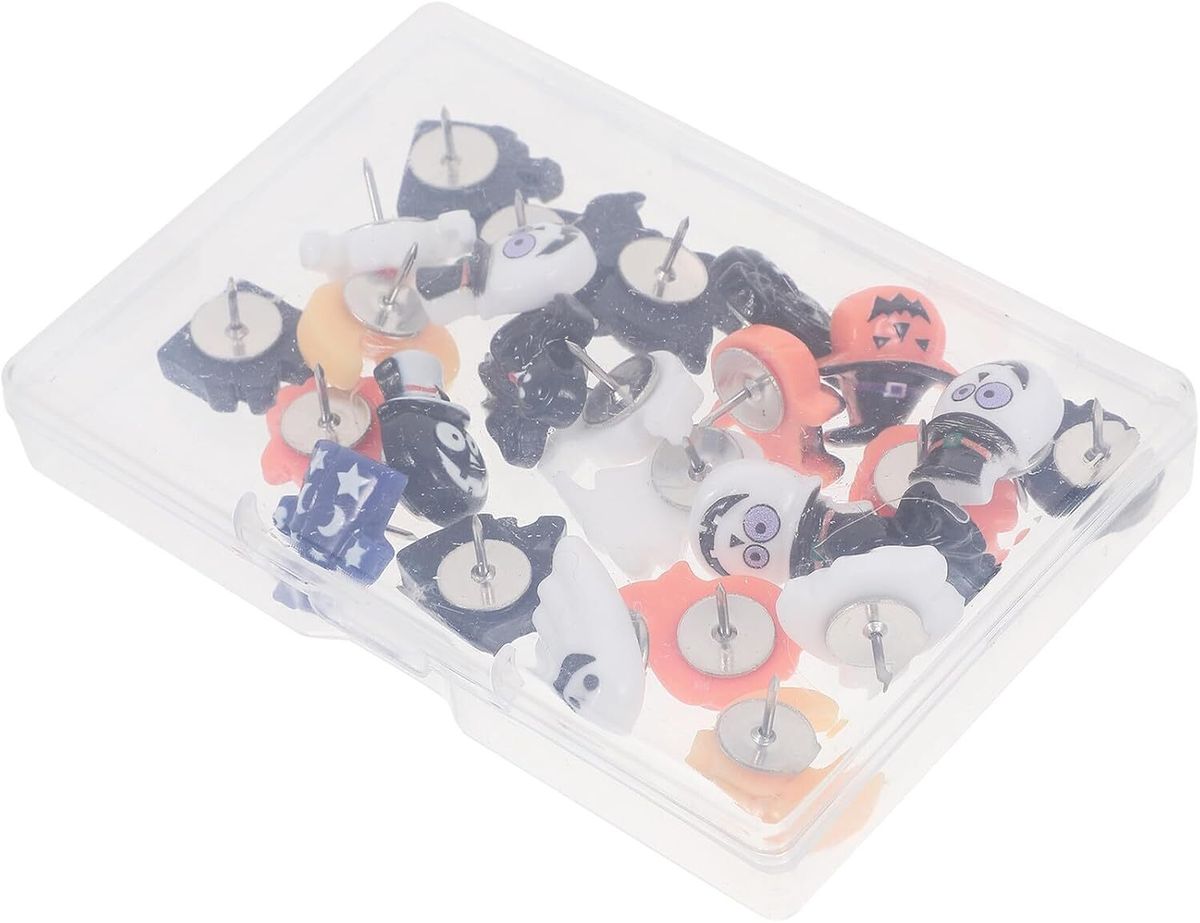 Halloween Decorative Thumb Tacks Push Pins for Cork Board Photo Wall ...