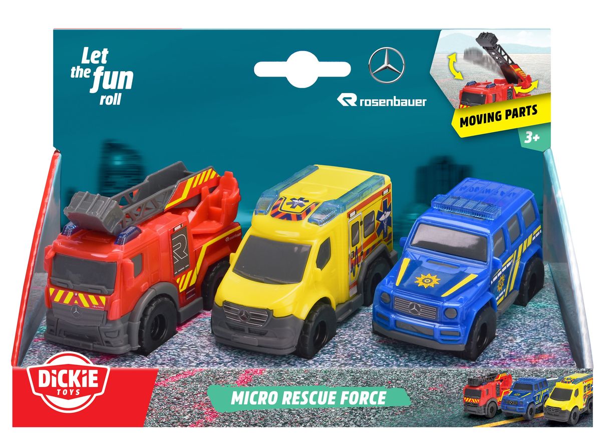 Dickie Toys Micro Rescue Force 3 Pack | Shop Today. Get it Tomorrow ...