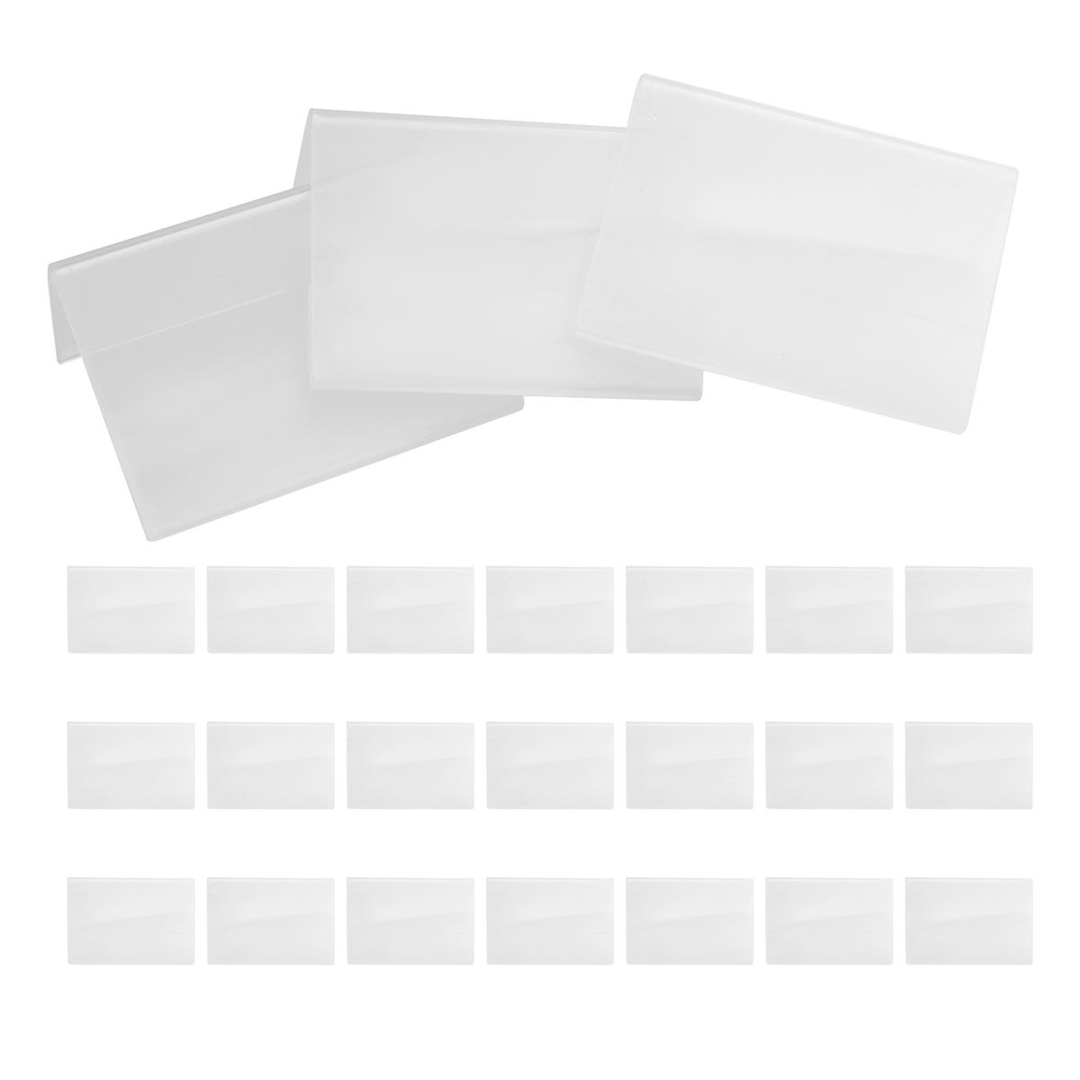 Sign Display Holder Price Name Card Tag Mini Label Counter Top Stand ...