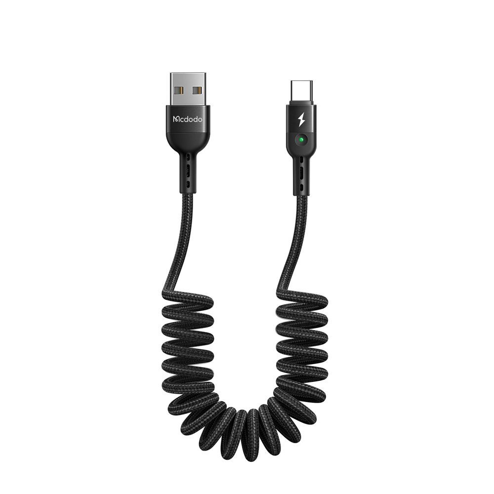 Mcdodo 18W Coiled Charging Cable USB-A To USB-C Compatible With Apple ...