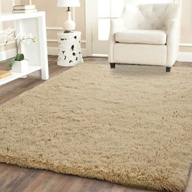 Fluffy Shaggy Rug Carpet - Beige | Shop Today. Get it Tomorrow ...