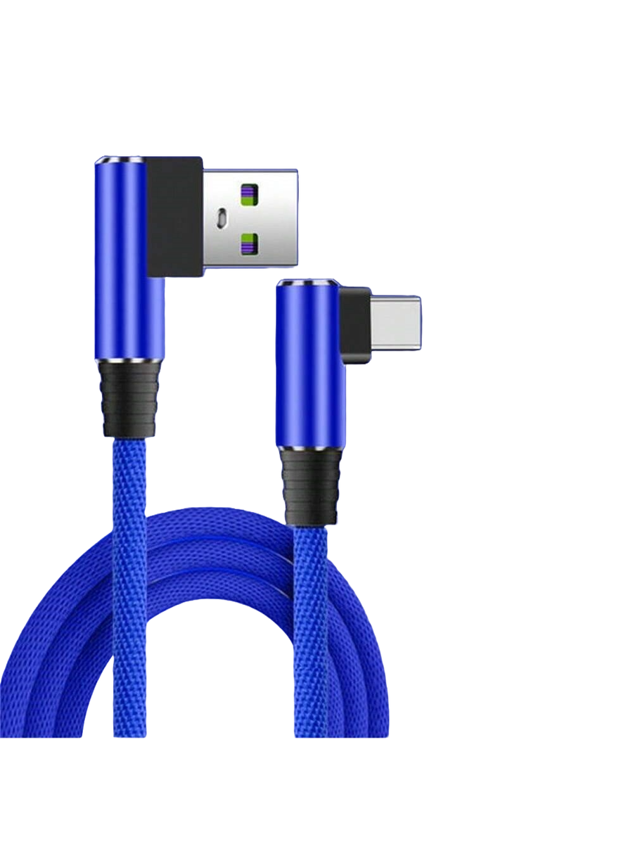 5A 40W USB Type C Cable - 90 Elbow Fast Charging & Data Sync Cord ...
