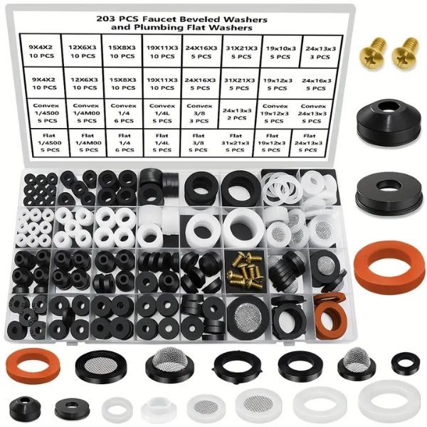 Plumbing Washers Kit 203 Pieces | Shop Today. Get it Tomorrow ...