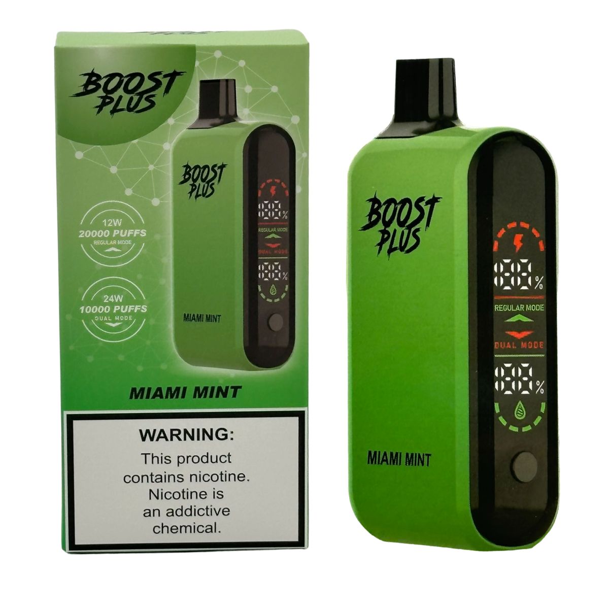 Boost Plus 20000 Puffs Disposable Vape With 25ml Miami Mint | Shop ...