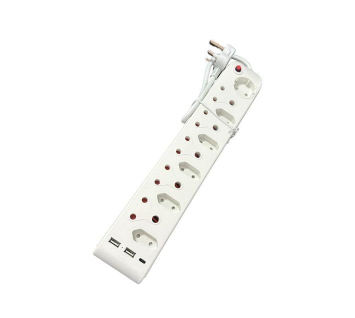 High quality 11-way USB multi plug adapter Fire resistant with 3x USB ...