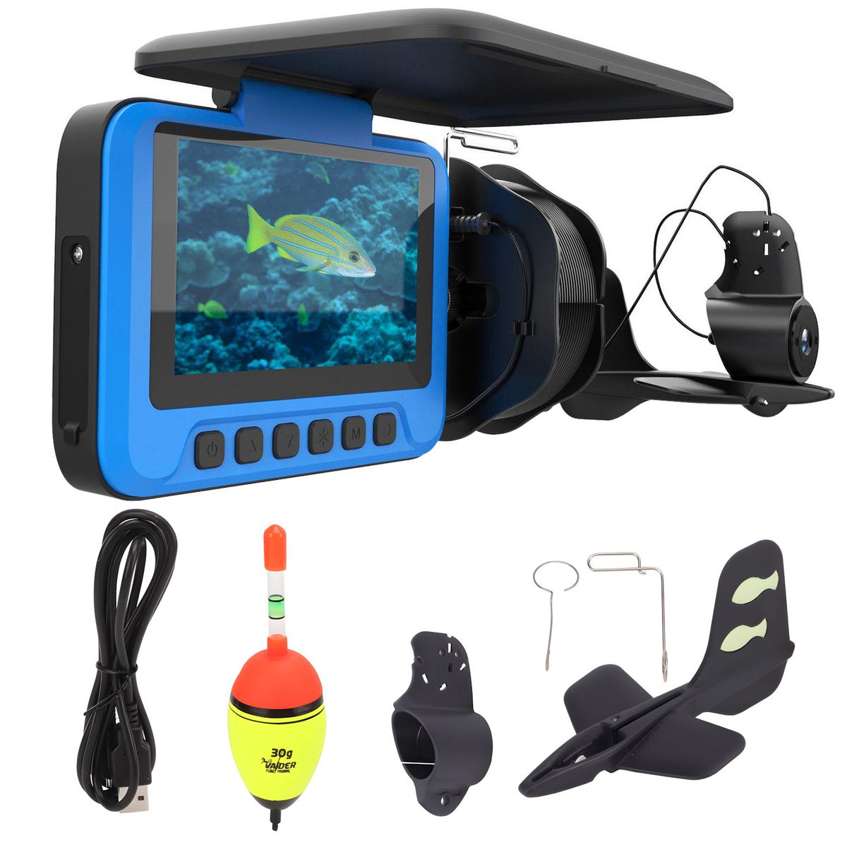 Fishing Gear,Visual Fish Finder,4.3 Inch HD Fish Finder, Fish Detector ...