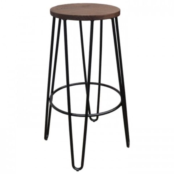 Hairpin Kitchen Stool - Wood Seat - Mad Chair Company | Shop Today. Get ...