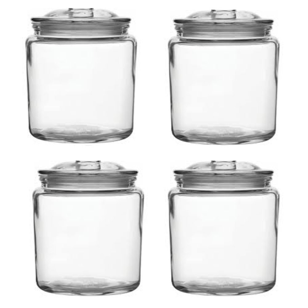 Home Glass Storage Jar Set of 4 Value Pack | Shop Today. Get it ...