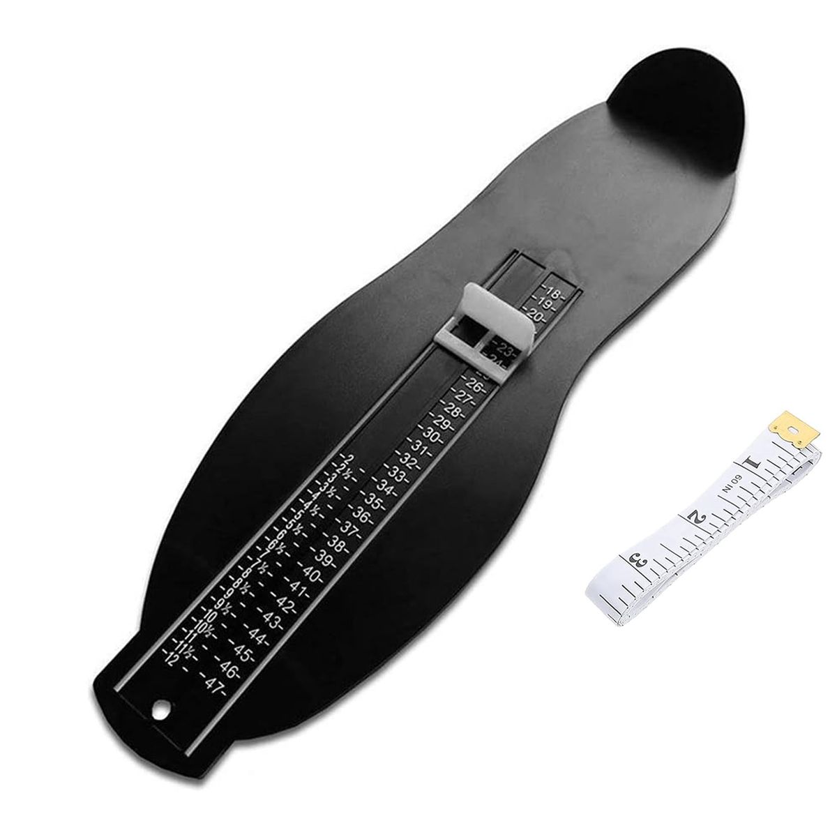 Foot Measuring Device, Adjustable Shoe Sizer Ruler for Adults & Kids ...