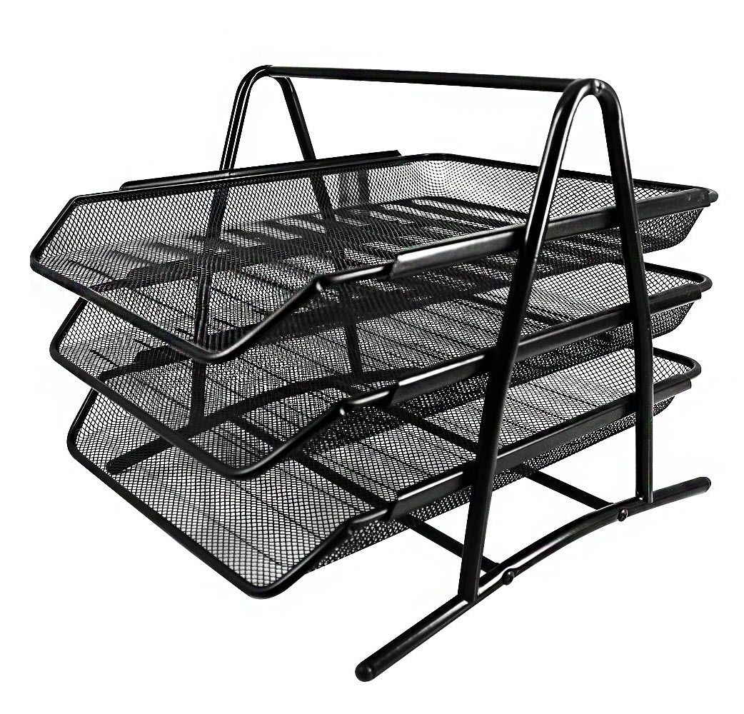 Office Document Sliding File Tray Desk Organizer - Black | Shop Today ...