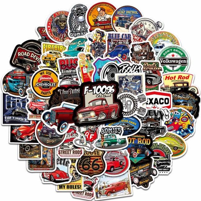 Hot Rods & Muscle Cars - 100 Themed Sticker Pack | Shop Today. Get it ...