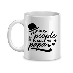 Papa Coffee Mug for Him Father's Day Graphic Cups Design Men Present ...
