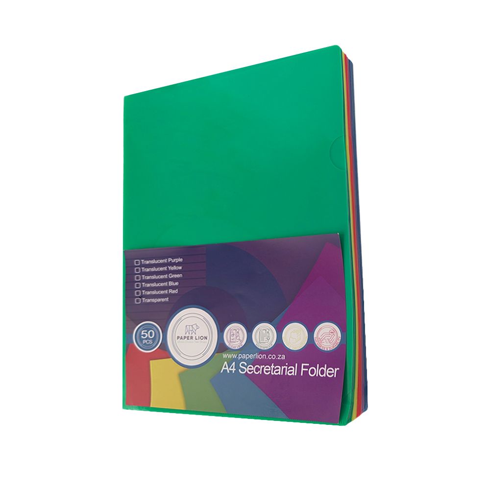 paper-lion-l-shaped-pvc-secretarial-folder-pack-of-50-shop-today