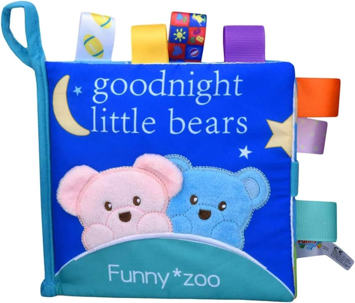 Baby Soft Cloth Book, Activity Crinkle Book Rattle Toy for Infants ...