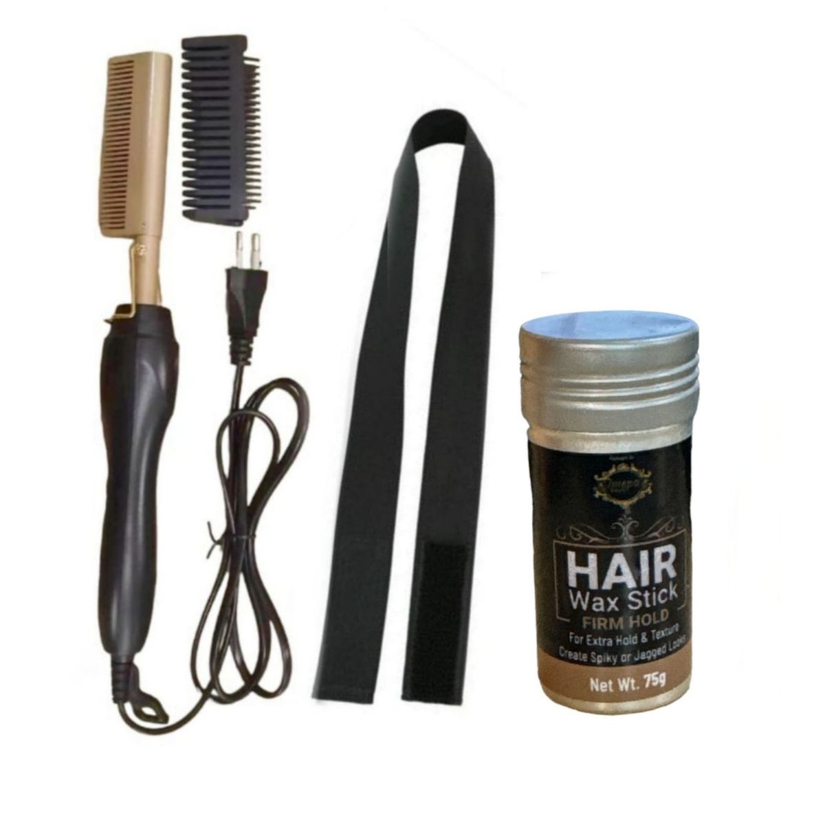 Brazilian Wigs Styling Hot Comb + Wax Stick + Edges Melting Band ...