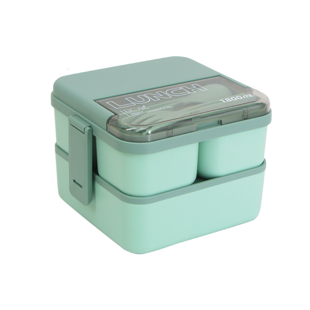 1800ml Lunch Box Adult Bento Box All-in-One Lunch Containers Microwave ...